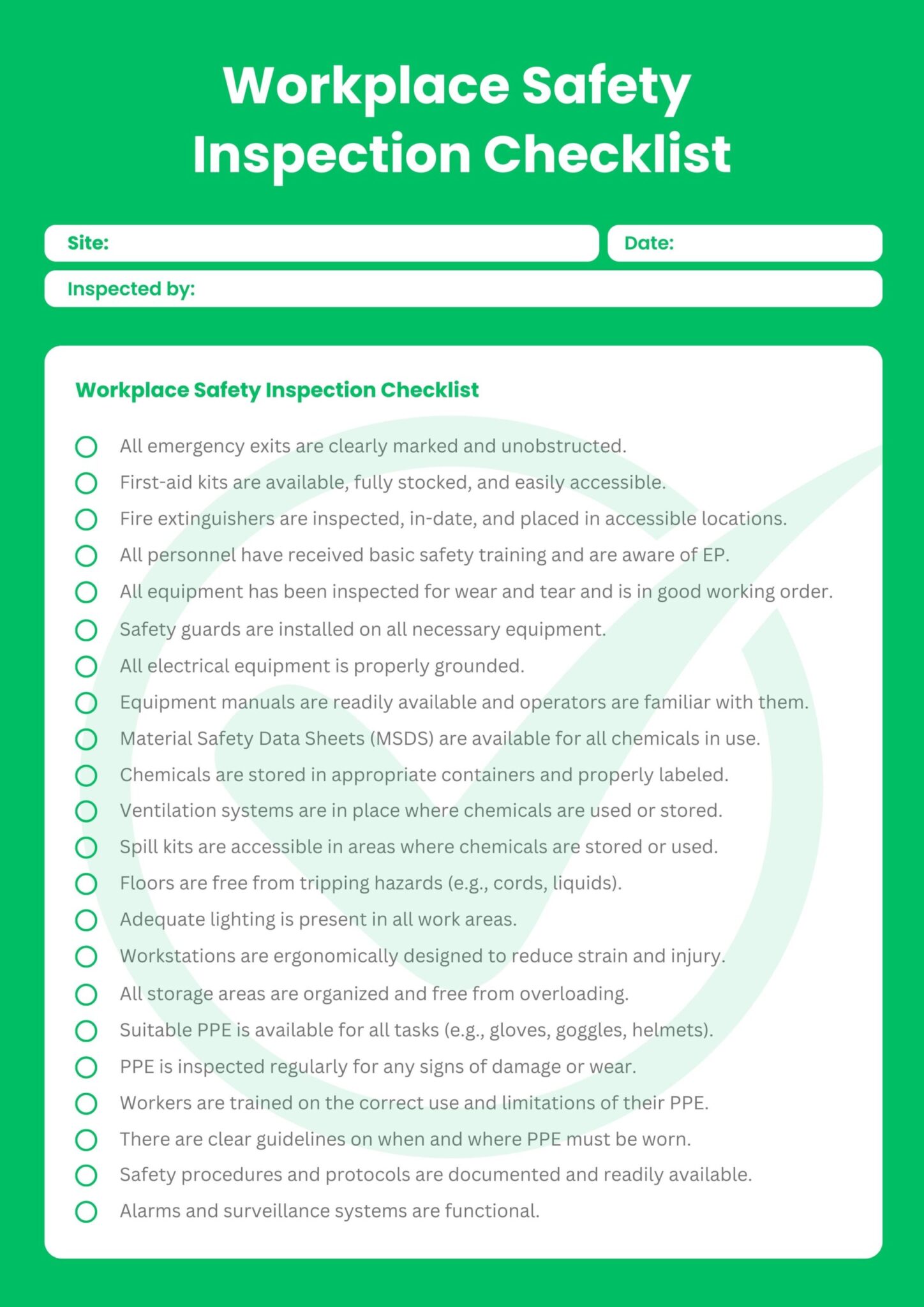 What's Inspection Checklist? Definition, Examples & Templates