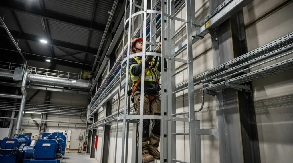 What is a Ladder Cage? OSHA Rules & Safe Usage