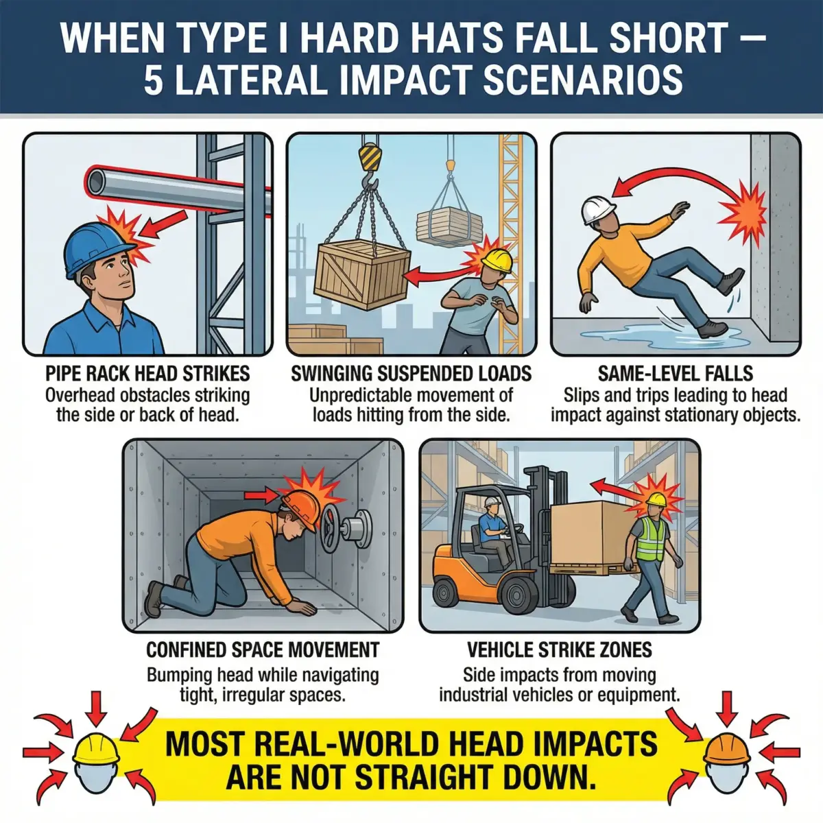 Type I vs Type II Hard Hats: Key Differences Explained