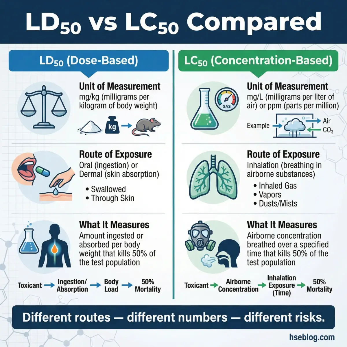 LD₅₀ and LC₅₀ Explained: Lethal Dose 50 Guide for Safety Pros