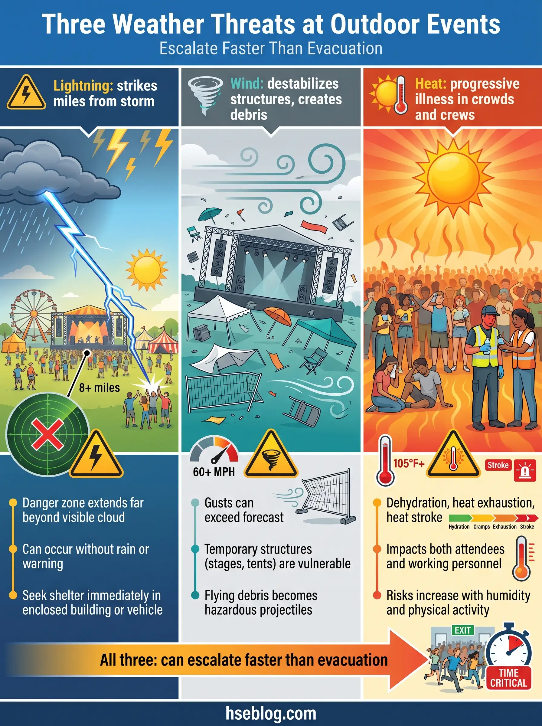 Outdoor Event Weather Safety: Wind, Lightning & Heat Guide