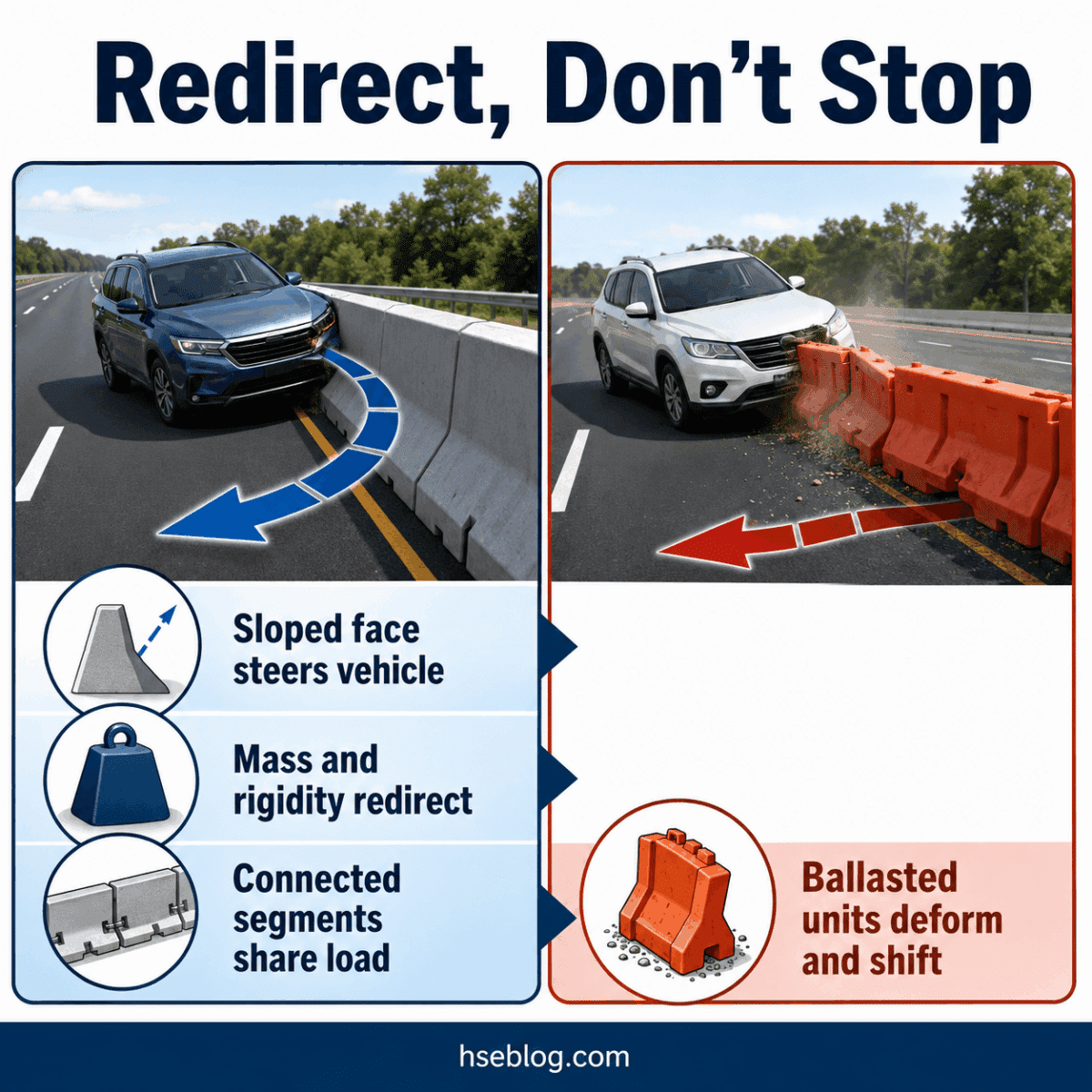 Concrete vs Plastic Jersey Barriers: Which Is Safer?